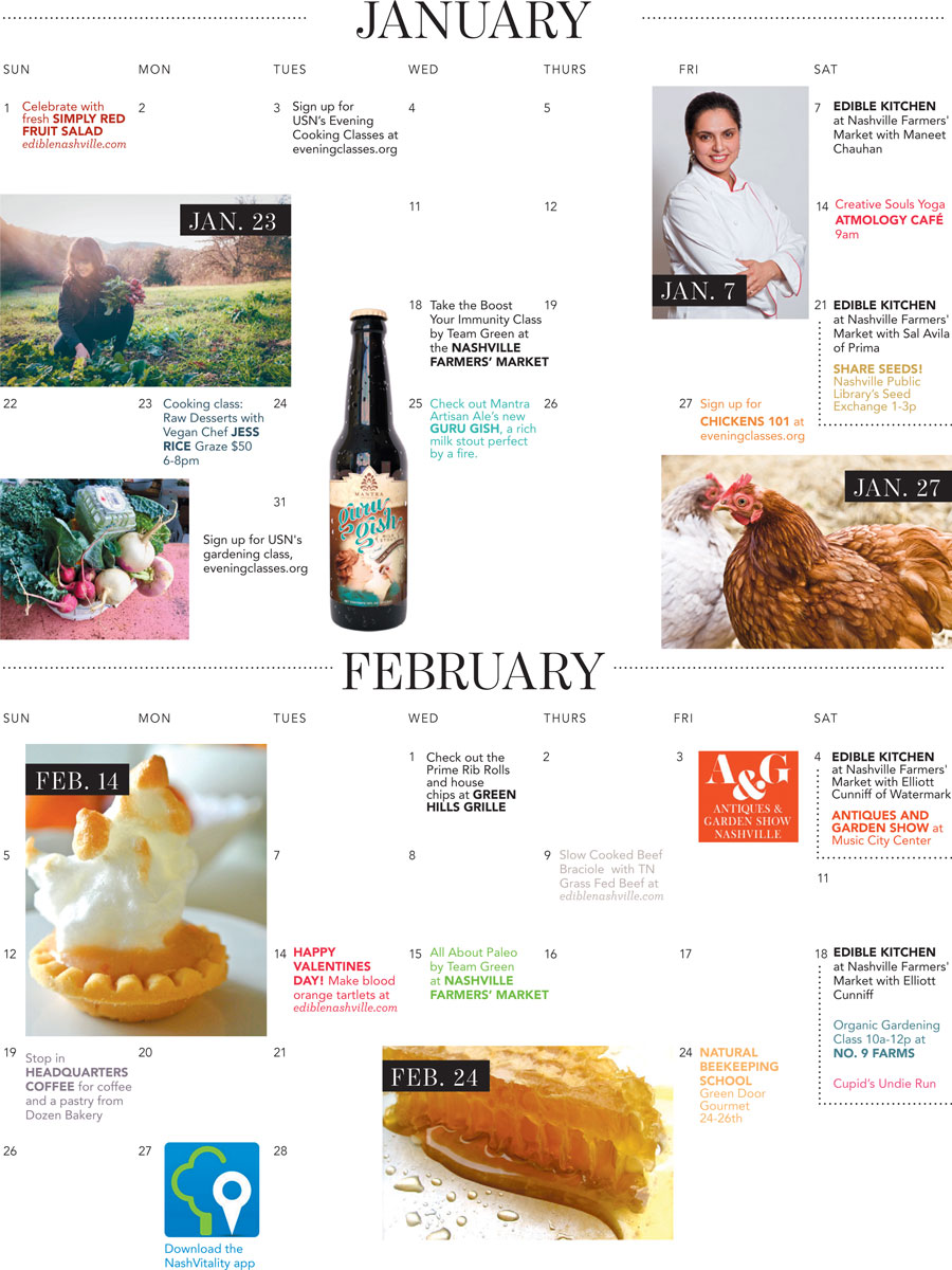 Calendar - Edible Nashville