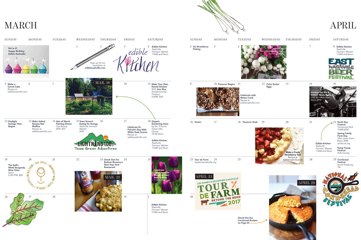 Calendar - Edible Nashville