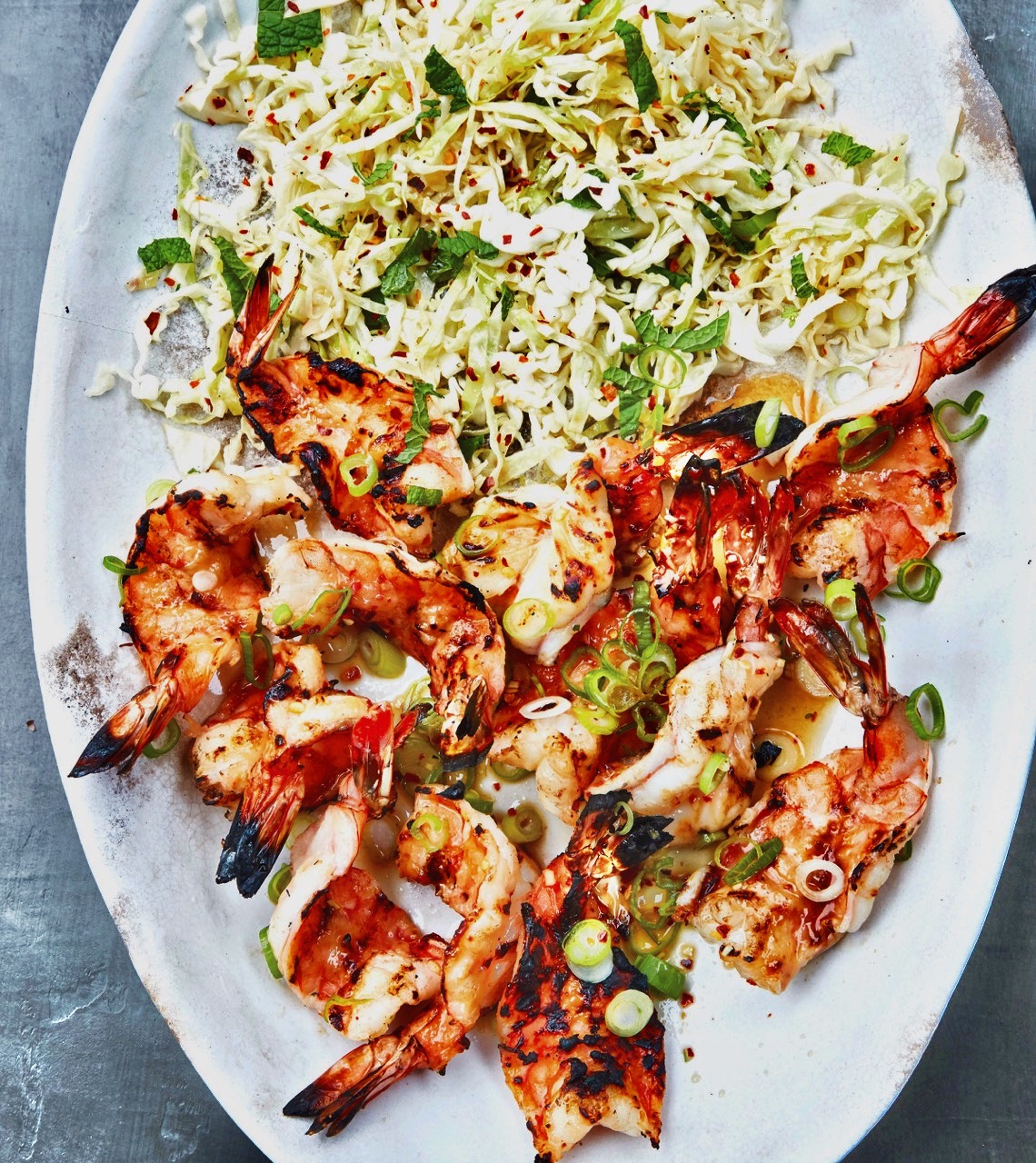 Butterflied Shrimp with Spicy Miso Glaze - Edible Nashville