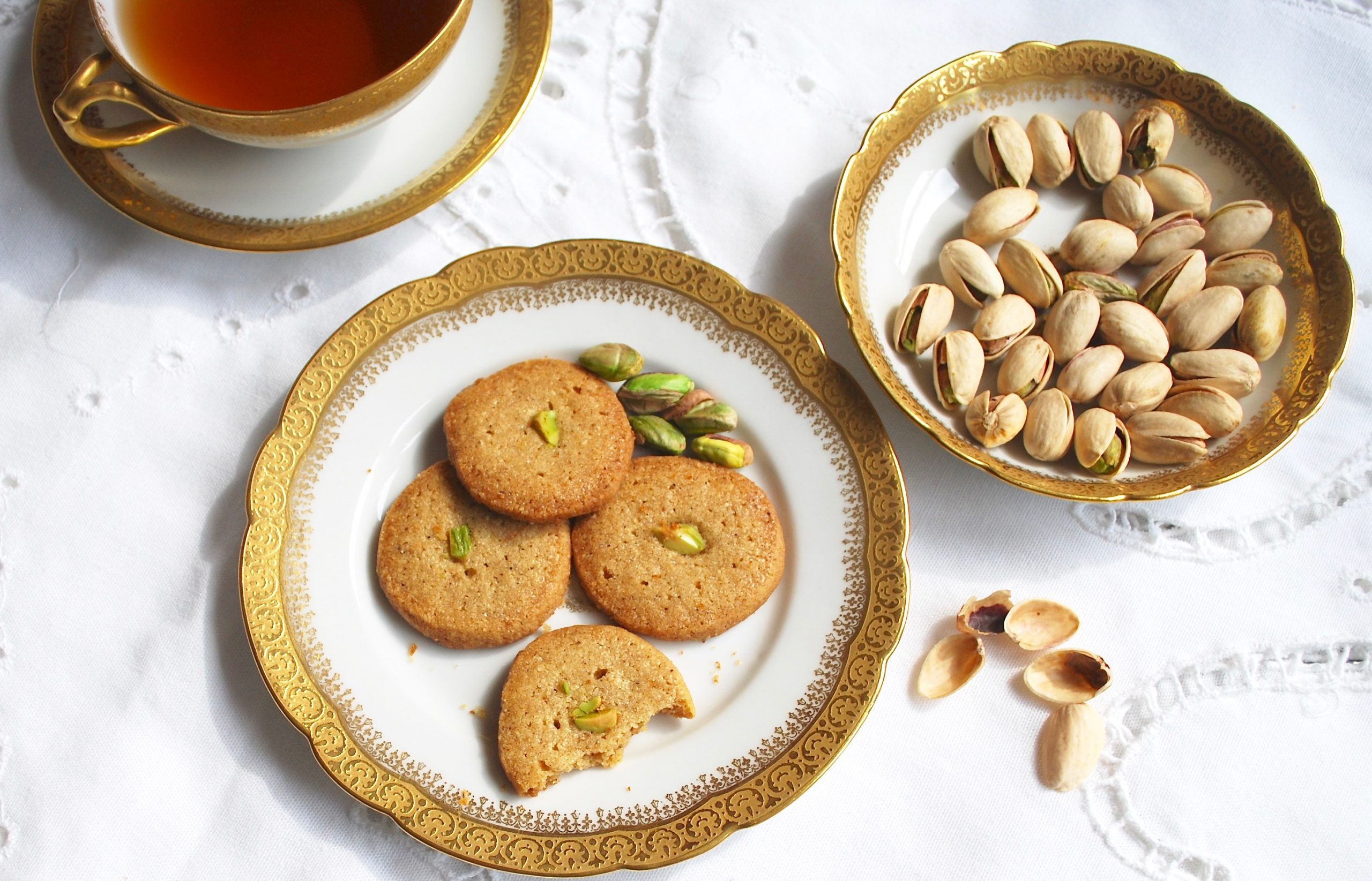 Cardamom Rose Water Shortbread with Chickpea and Almond Flour - Edible ...