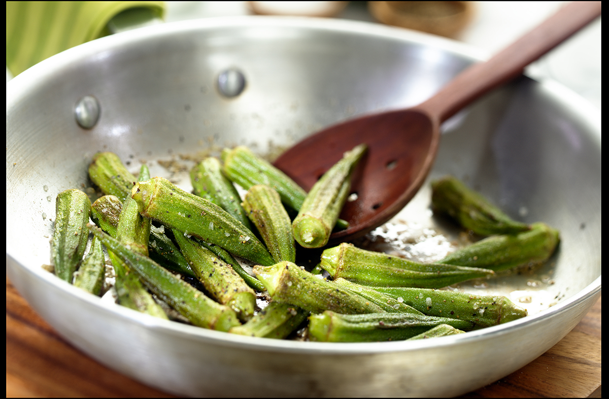Skillet Sauteed Okra - Edible Nashville